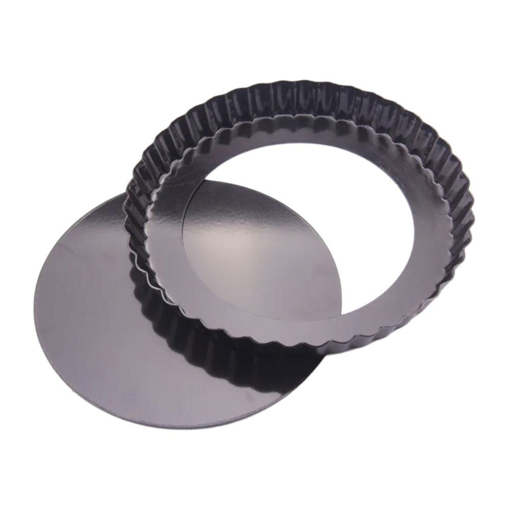 Форма для тарта съемная, круглая, с насечкой, 8 дюймов