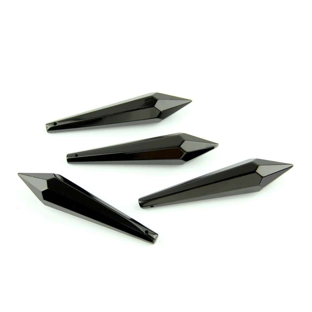 Хрустальные подвески для люстры черные 38/63/76 мм 10pcs, 63mm