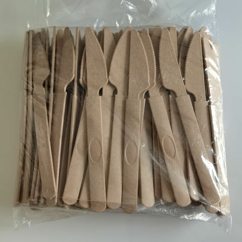 Одноразовые вилки из крафт-бумаги, индивидуальная упаковка, вилки для стейка, пасты, легкой еды, фруктового салата, десертные ложки