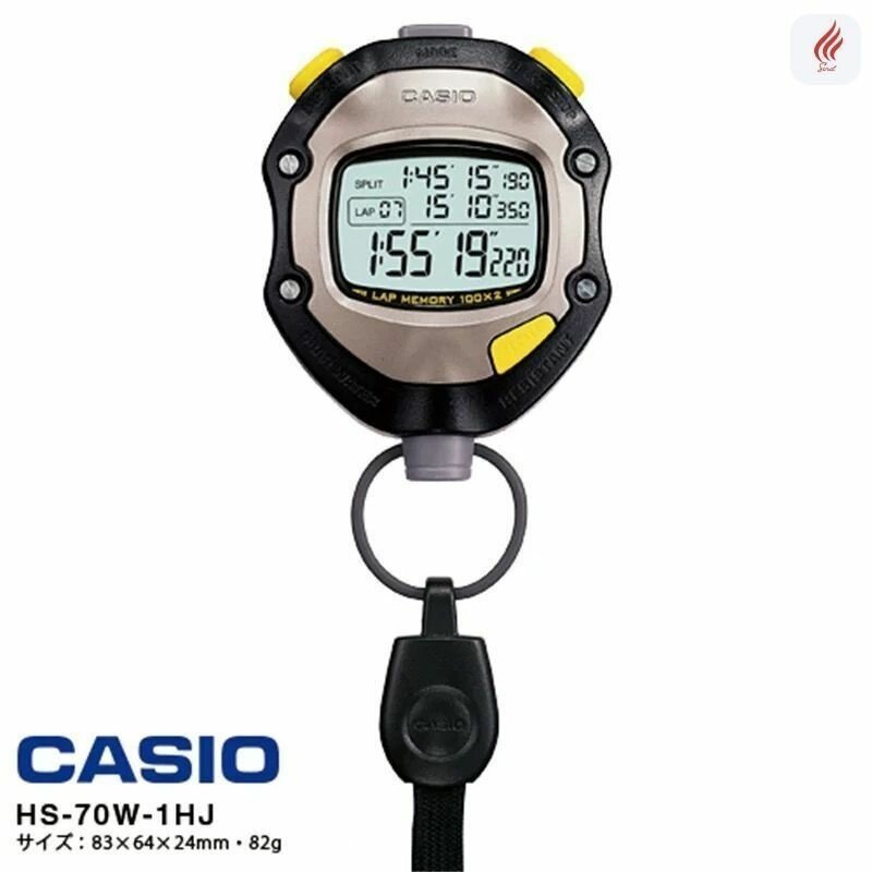 Эксклюзивный секундомер Casio HS70W1 с памятью, будильником и таймером
