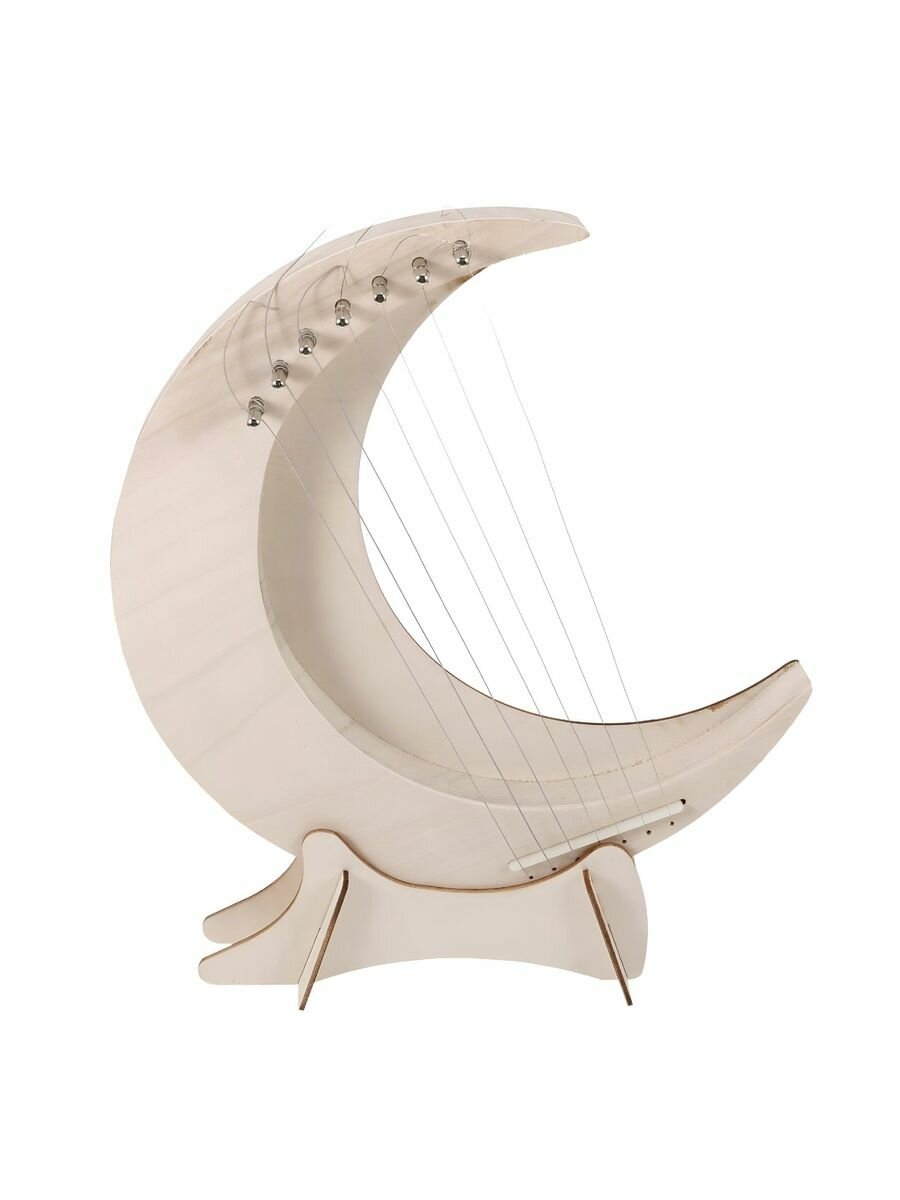 QAYOZ 7-струнная лира арфа деревянный музыкальный инструмент для начинающих, удобная для детей и взрослых.