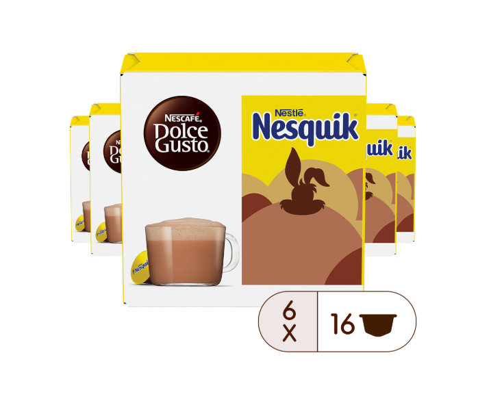 Какао в капсулах Nescafe Dolce Gusto Nesquik 6 коробок x16 капсул