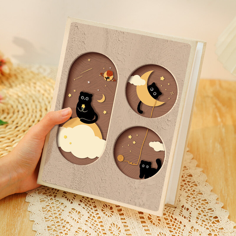 Фотоальбом для семьи с большим объемом и пролистным механизмом, книга воспоминаний с детскими фотографиями, альбом для хранения.