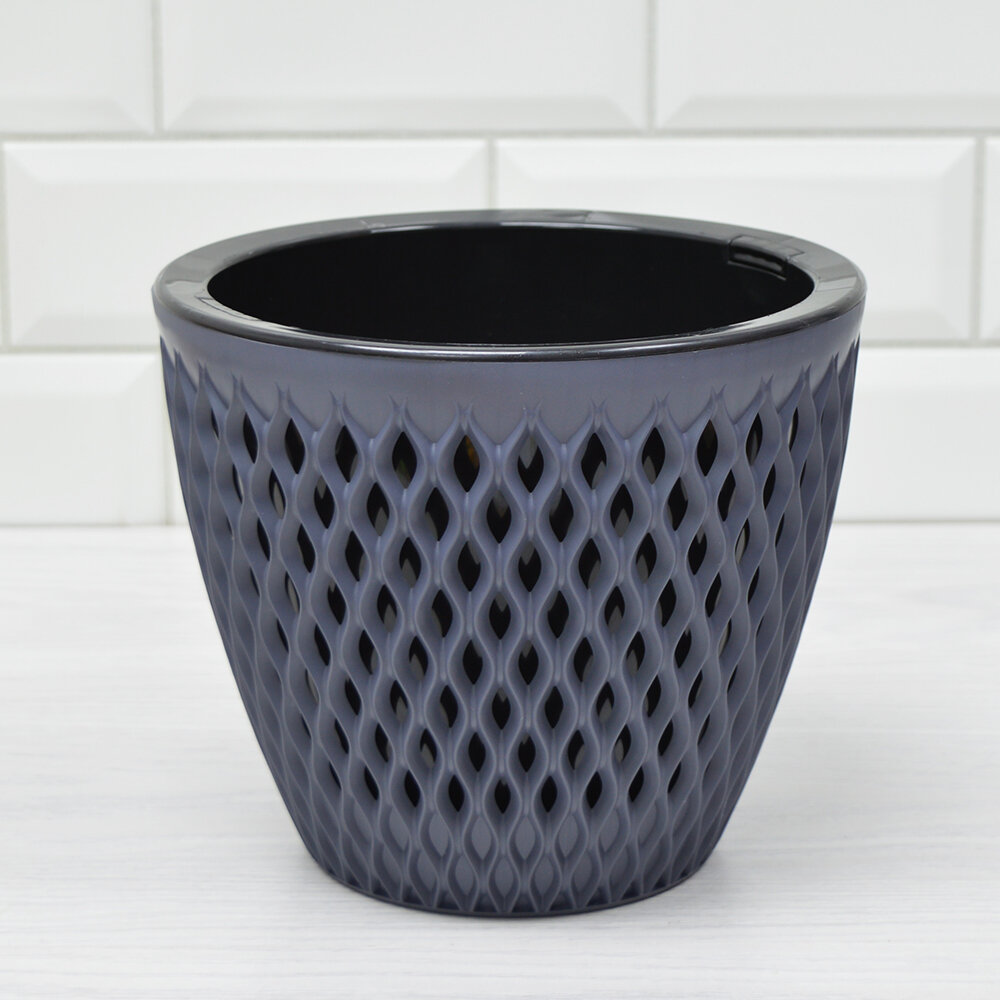 Кашпо Версаль 3л, антрацит