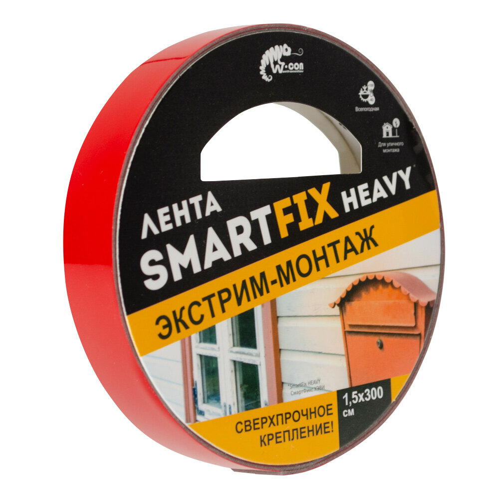 Лента 25ММХ 3.0М всепогодная для внешнего И внутреннего монтажа серая SMARTFIX HEAVY W-CON