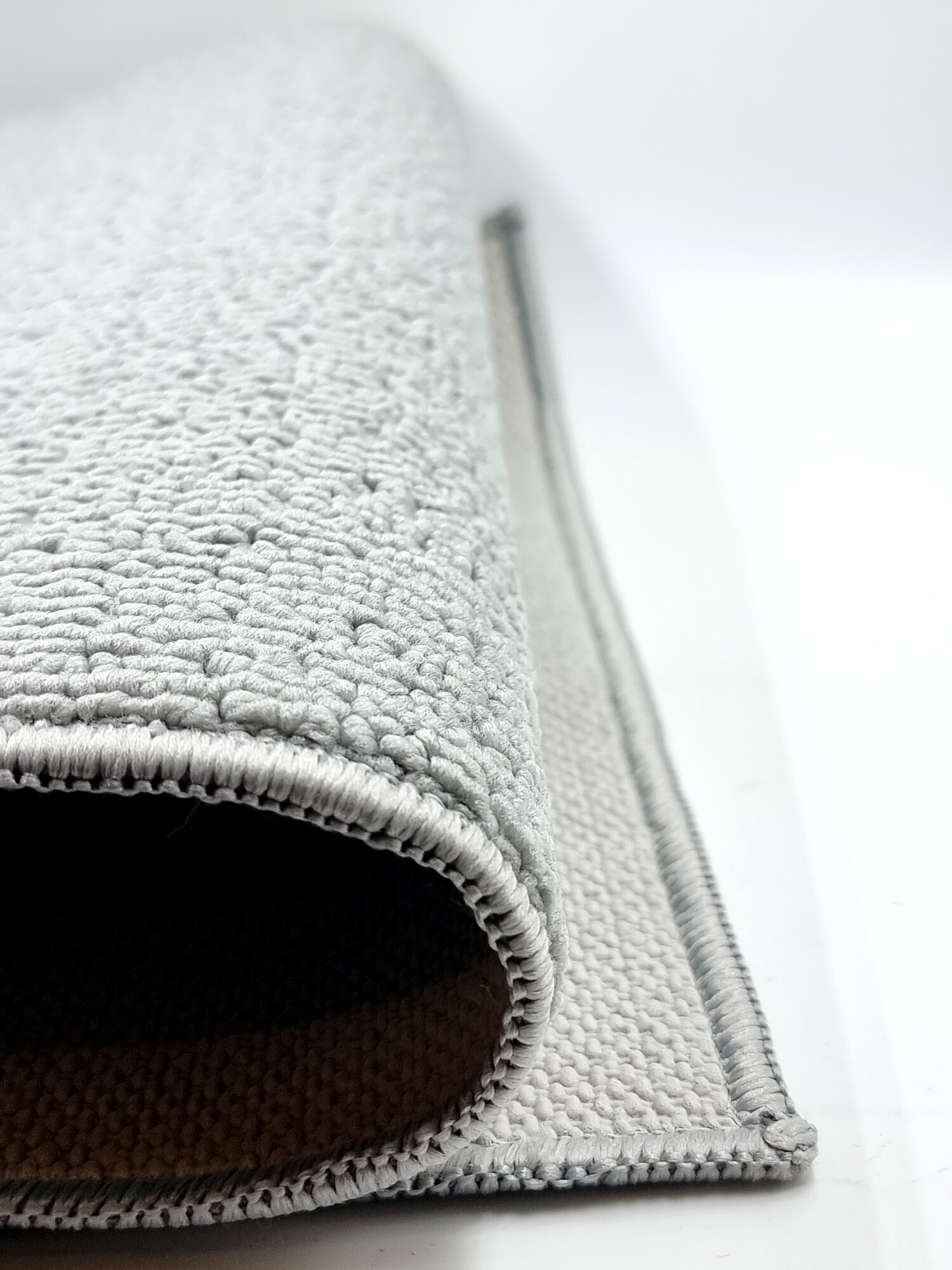 IKEA Коврик Fintsen 40х60 см для ванны и туалета, серый, полиэстер, прямоугольный (Китай)