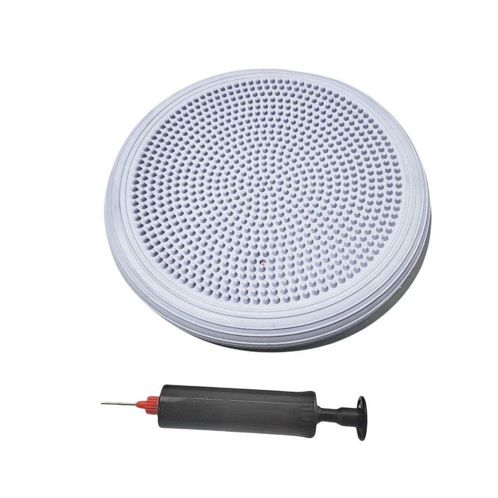 Надувная подушка-балансир с насосом, Серый