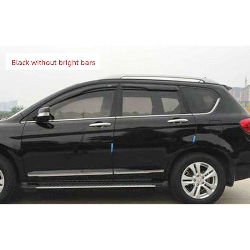 Дождевик для окон Haval H6 1-го поколения 4-шт. комплект, все черное, усиленная конструкция