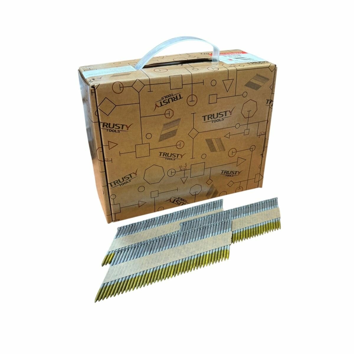 Гвоздь реечный 34 63 мм ершеный горячий цинк (3000 шт) Trusty-Tools