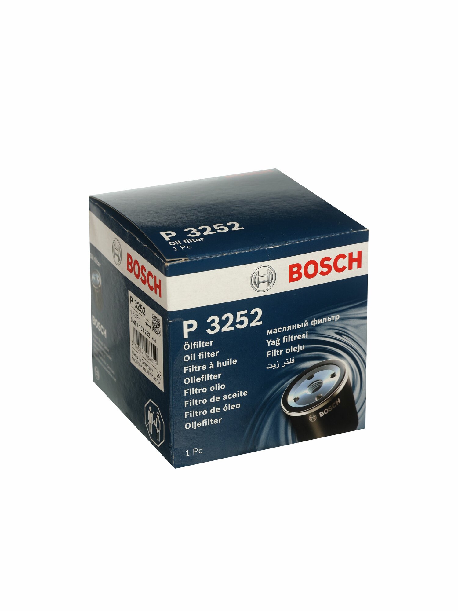 Фильтр масляный двигателя BOSCH (0 451 103 252) — фото 1