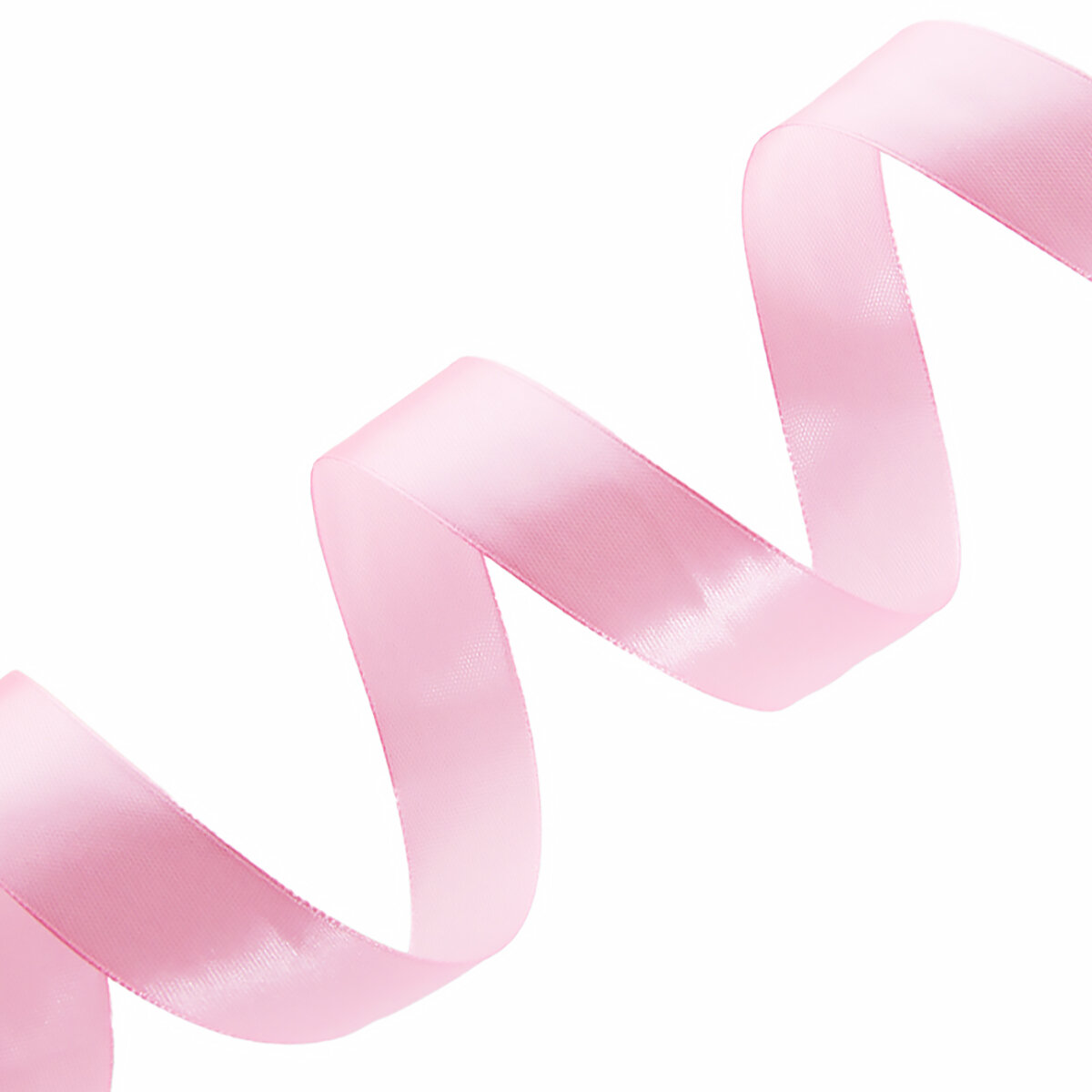 Лента атласная розовая 25 мм*22,86 м, упаковочная, для подарков, рукоделия и шитья, Айрис (010 светло-розовая)