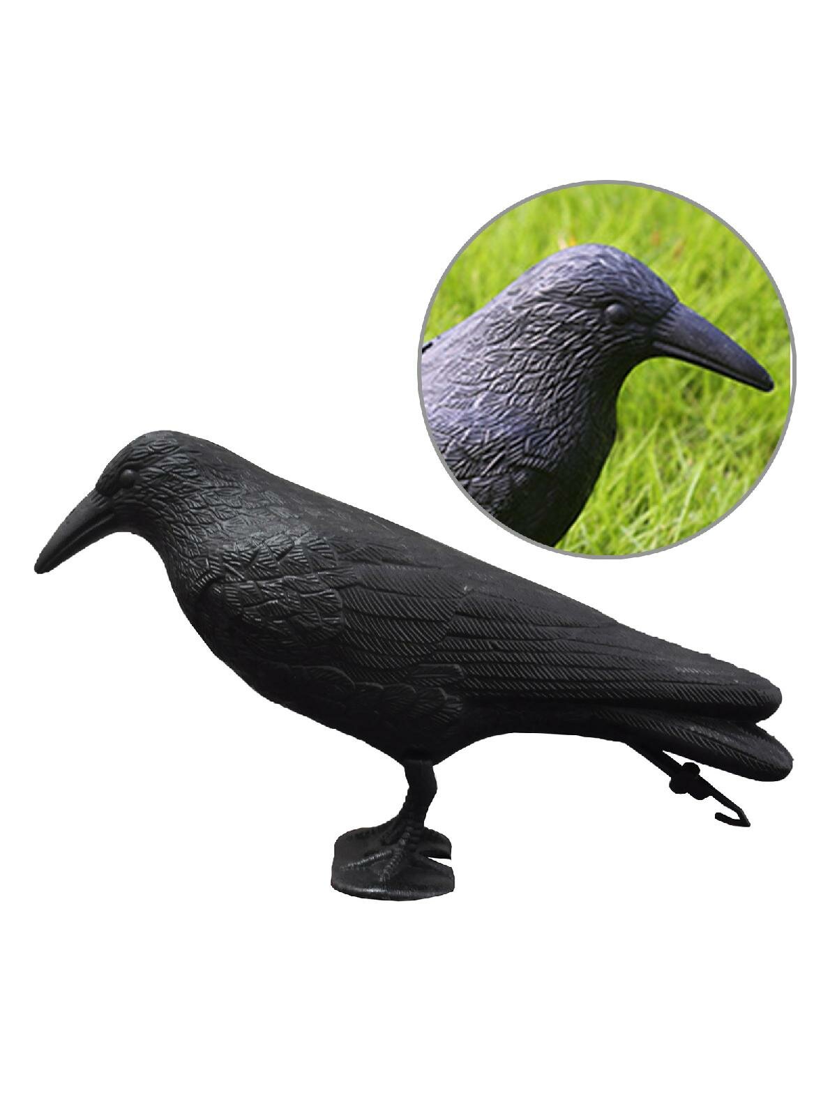 Реалистичная Статуя Ворона Модель птицы на Хэллоуин Декорации для Ворон