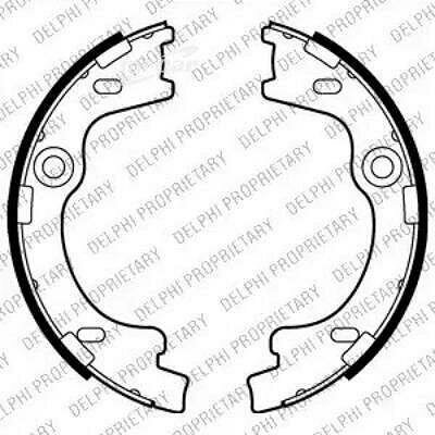 Колодки тормозные DELPHI LS2012 барабанные HYUNDAI i30 1.4, 1.6, 2.0 KIA CEED RPO SEED 1.4, 1.6, 2.0