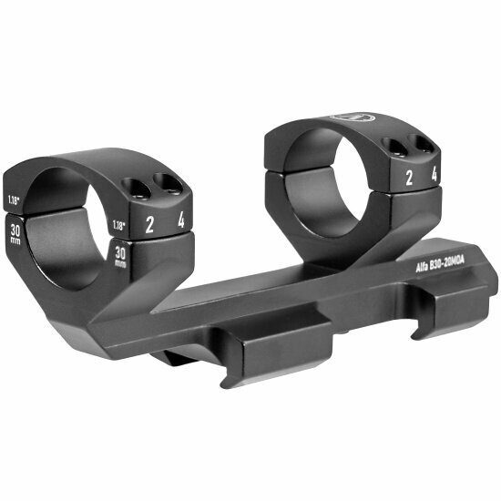 Моноблок для прицела Veber Alfa B30-20MOA на Weaver 7075
