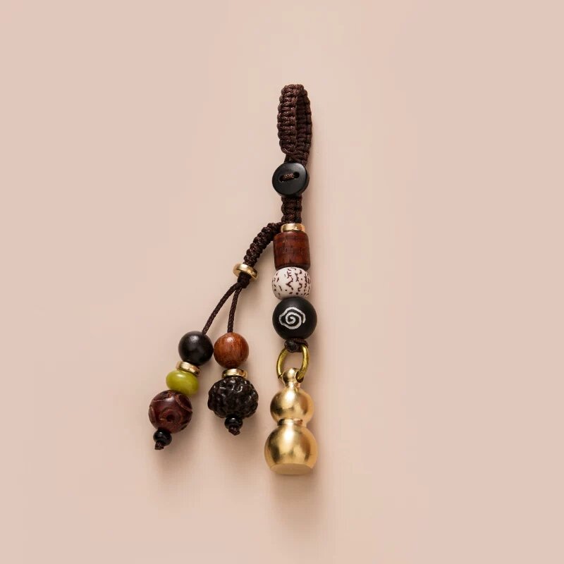 Креативный брелок-тыква из латуни, простой автомобильный брелок, унисекс, ретро-подвеска для рюкзака, изысканный