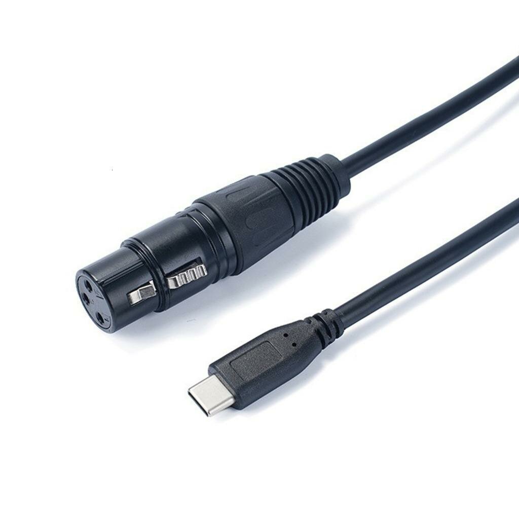 Кабель XLR 3Pin мужской и женский на Type-C, Типовая передача XXX