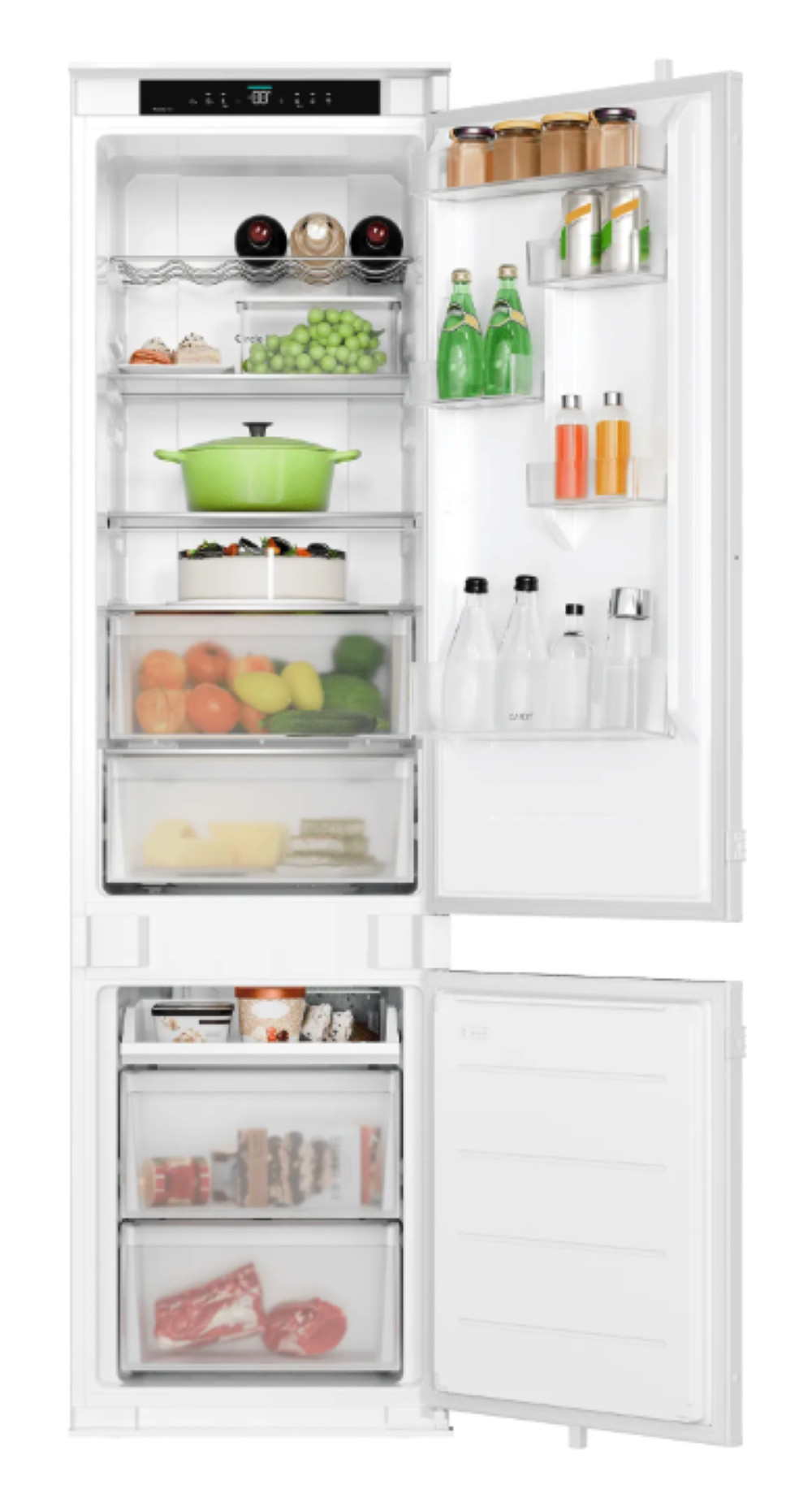 Холодильник Candy COMBI CBN519IDH, инверторный компрессор, класс А+, объем 270л