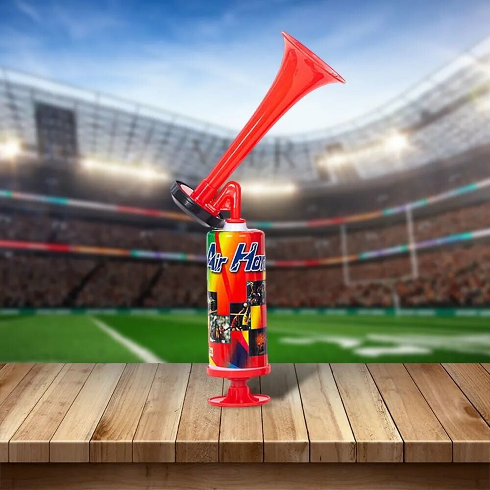 Громкий футбольный горн с ручным насосом, портативный и водонепроницаемый, для стадионов и мероприятий, экологичный пластик PP