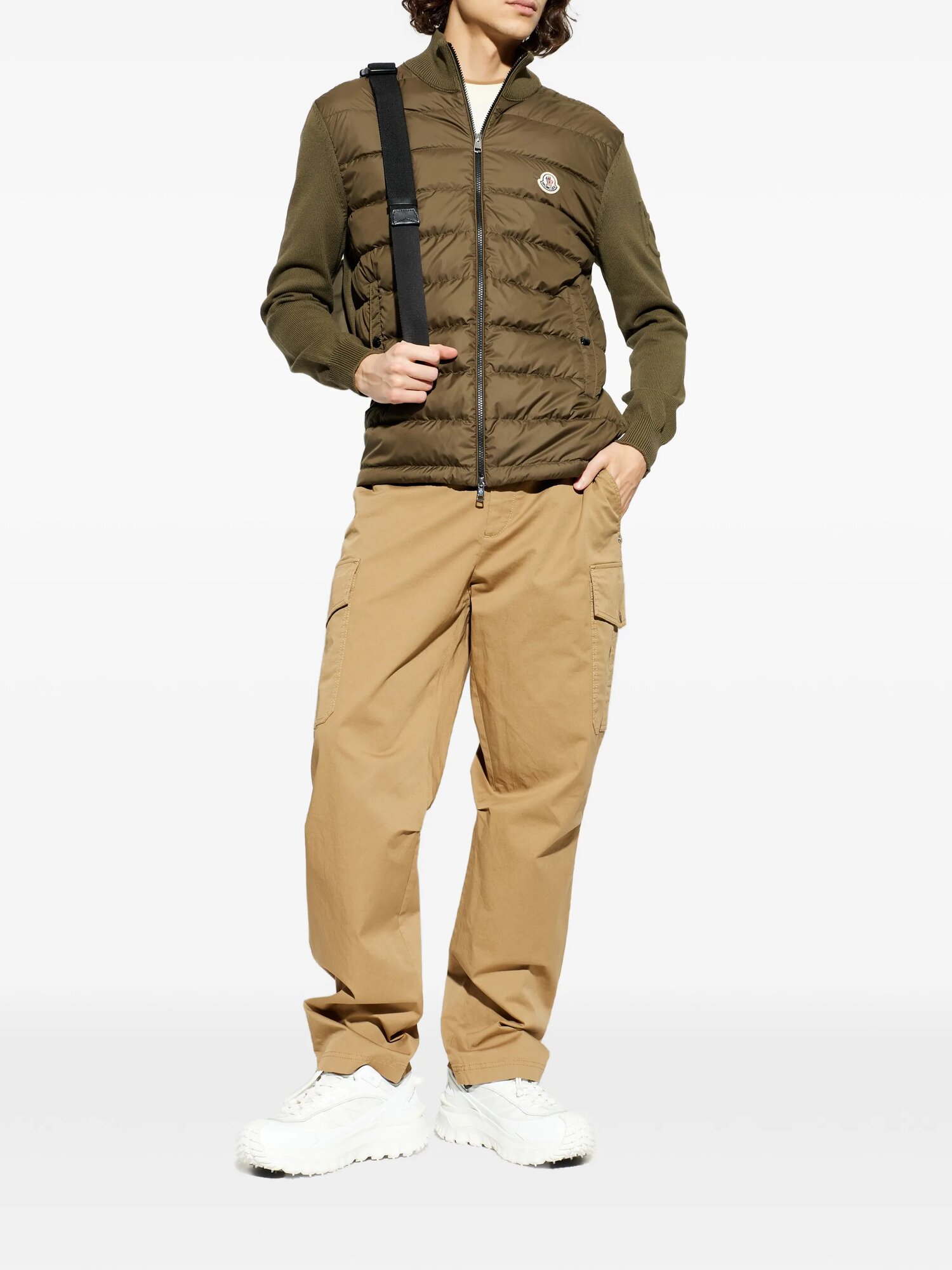 Кардиган Moncler, размер 48, green — фото 1