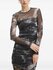 Платье MOSCHINO JEANS Long-sleeve graphic dress, размер 44, черный