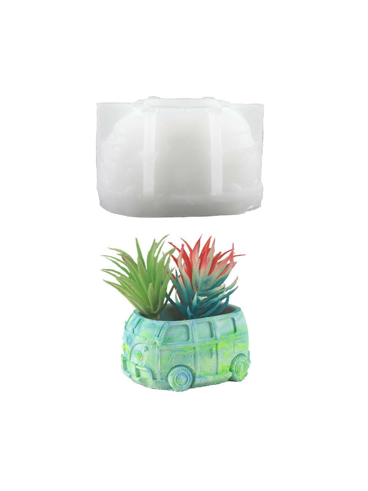 Надежная силиконовая форма в форме вазона для сочных кашпо, формы для отливки свечей