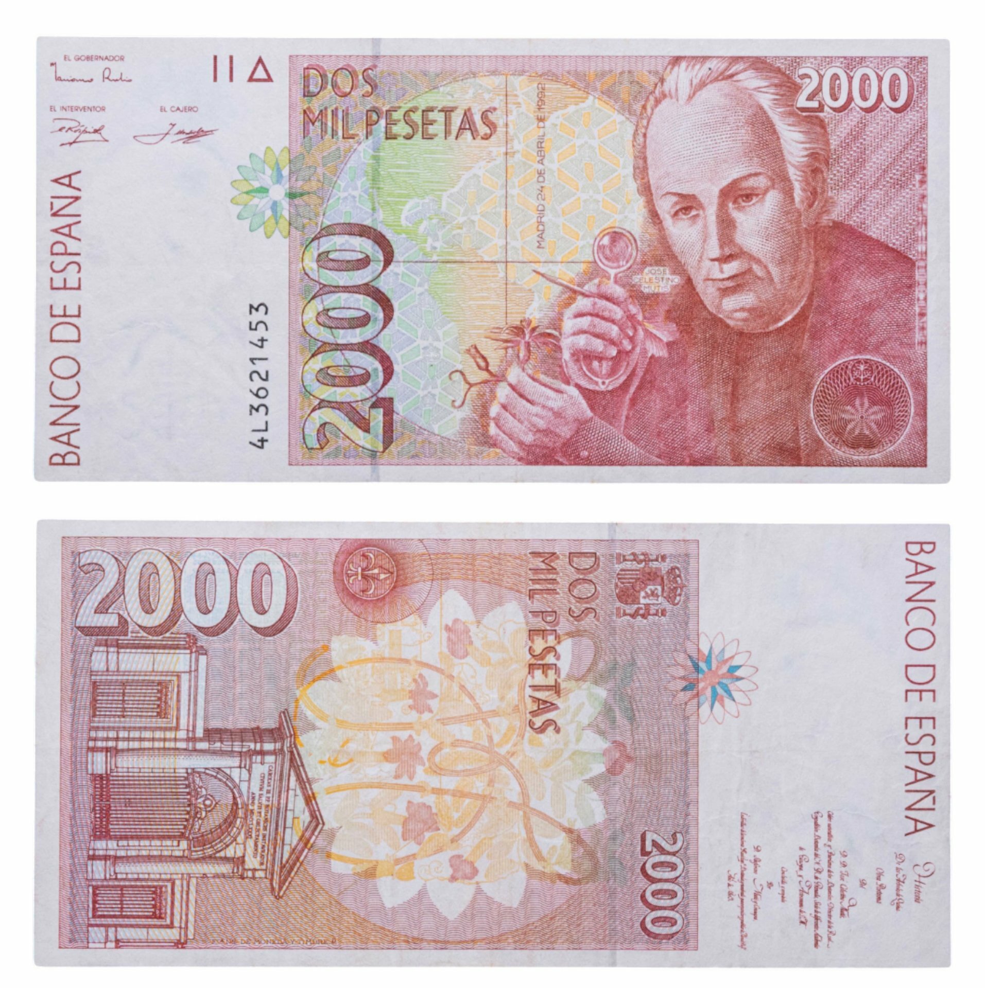 Испания 2000 песет 1992