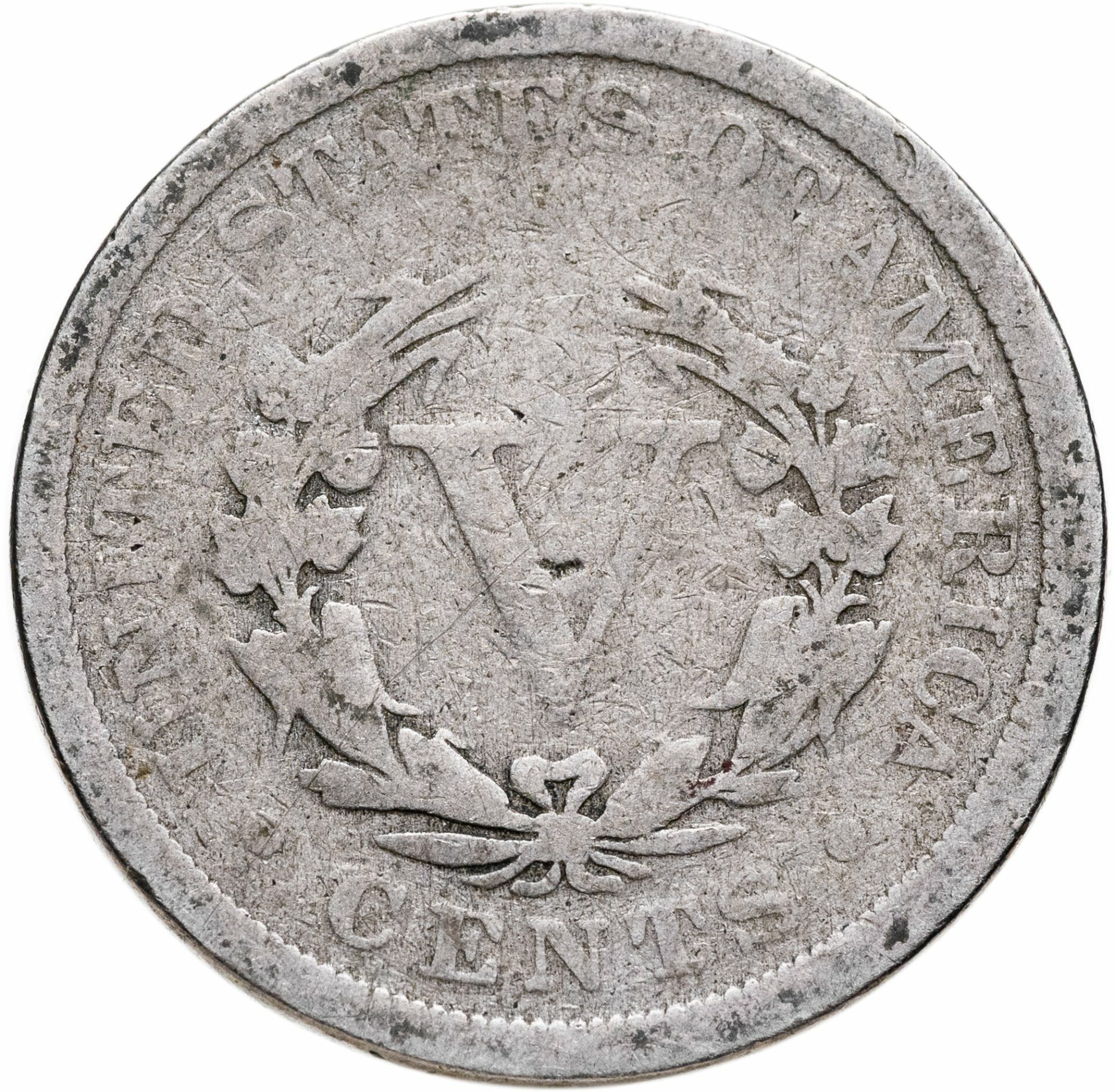 США 5 центов cents 1901 "Liberty Nickel", Мельхиор медь-никель, в сохранности F