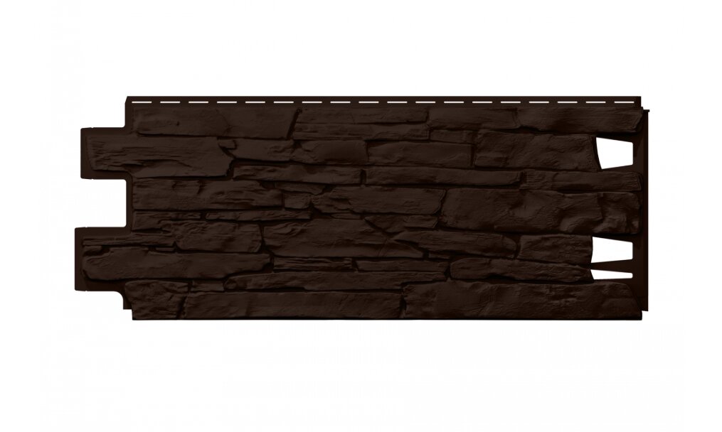 Панель фасадная технониколь оптима Камень Темно-коричневый 1000х420мм/0,42м2 - 10шт/упак