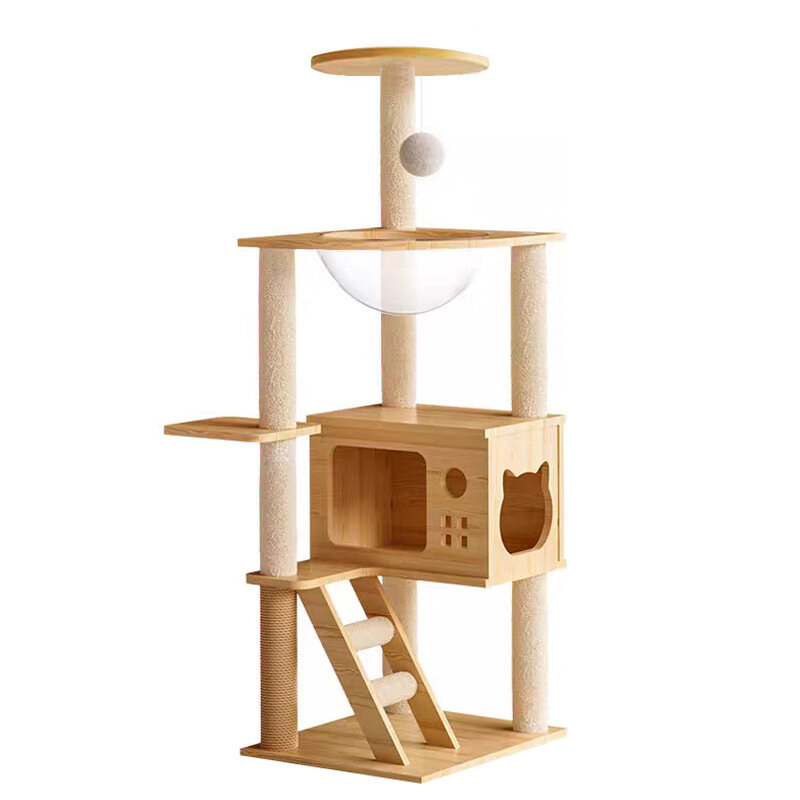 Вилла для кошек, когтеточка для кошек, оптовая продажа платформ для прыжков кошек, кошачье дерево, лазалка для кошек, кошачье гнездо-капсула, товары для кошек, когтеточка.
