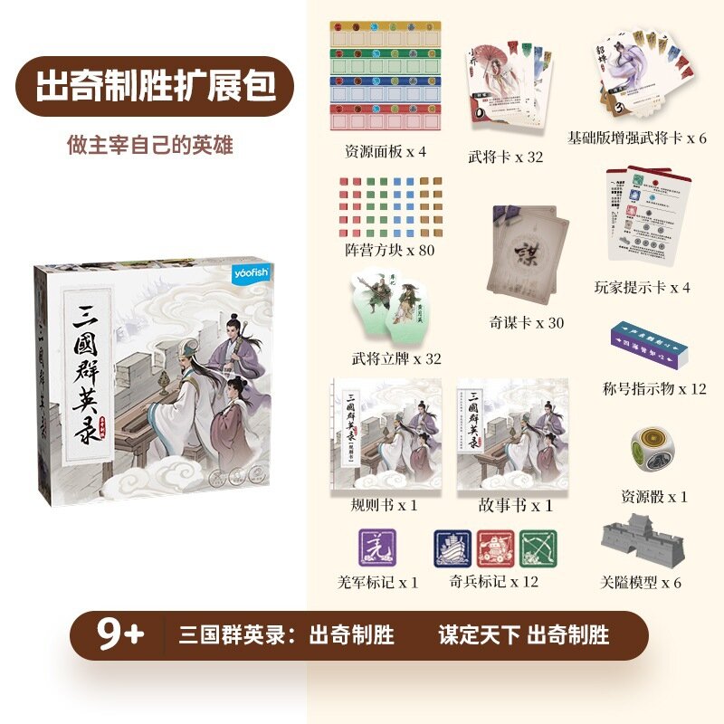 Настольная игра Yaofish «Герои Трёх Королевств» для учеников начальной школы, многопользовательская соревновательная битва, интерактивная игрушка для родителей и детей, образовательная