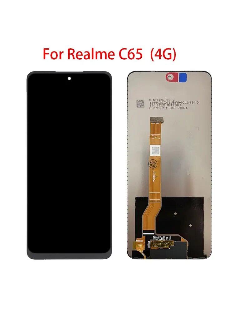 Дисплей на Realme C65 4G в сборе с тачскрином Черны