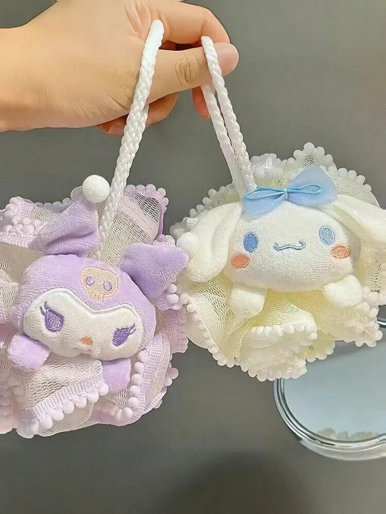 2 шт Мочалка, фиолетовый шар Куроми,