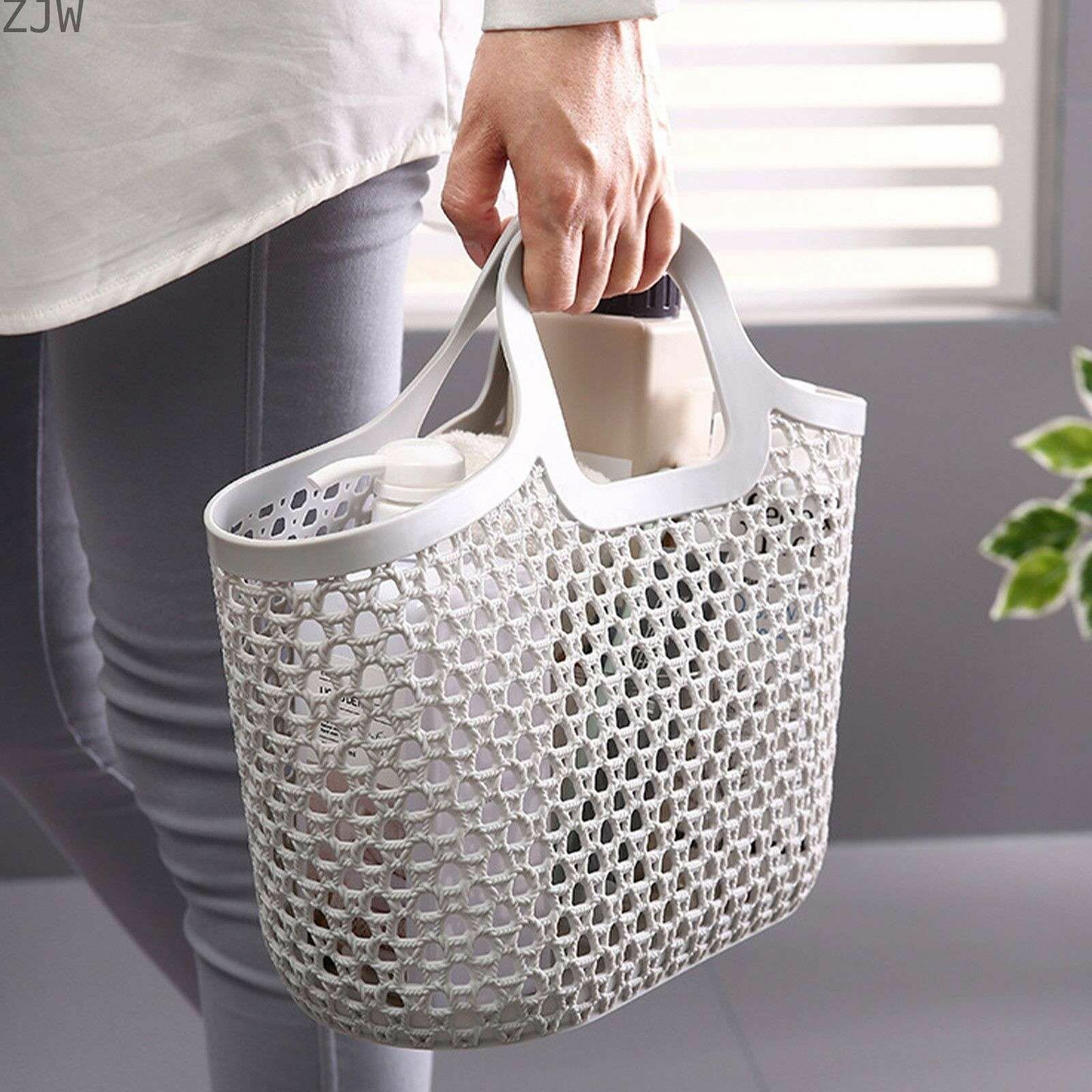Корзина сумка пластиковая с ручками 1 шт 31x19.5x18см