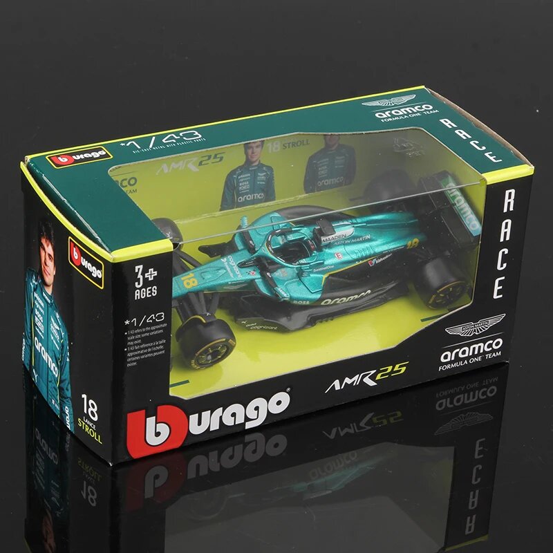 Burago Aston Martin AMR25 F1, 1:43, цвет 18-STR-Regular