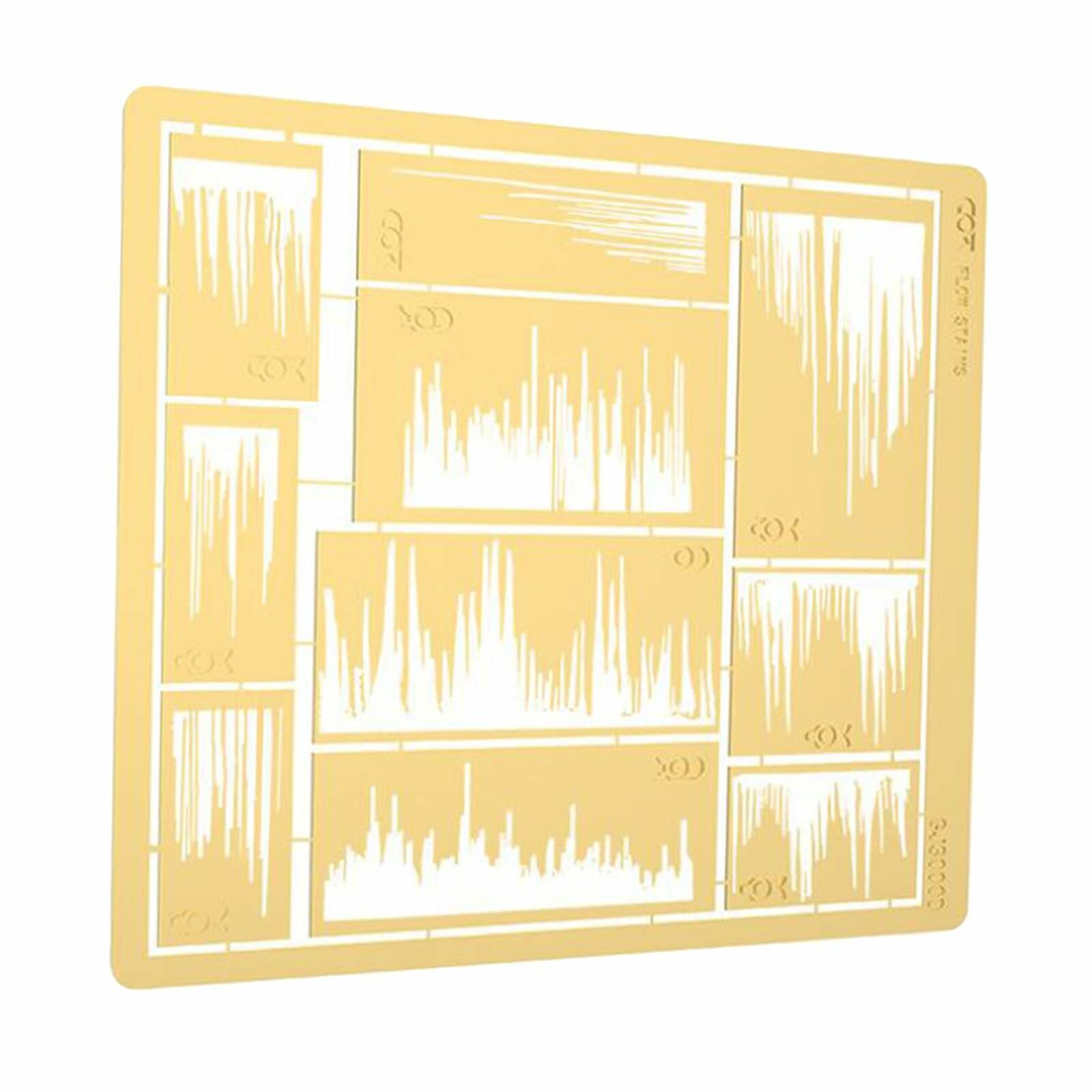 Металлический трафарет для покраски моделей, многоразовый шаблон для аэрографии, 83x77мм, для моделизма и хобби