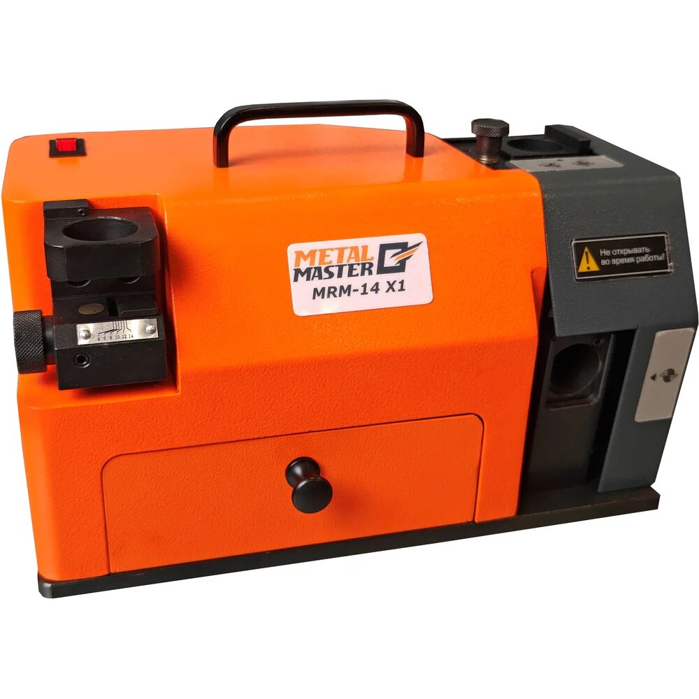 Cтанок для заточки фрез METALMASTER MRM-14x1 23330 с защитным экраном, профессиональный класс, мощный электродвигатель