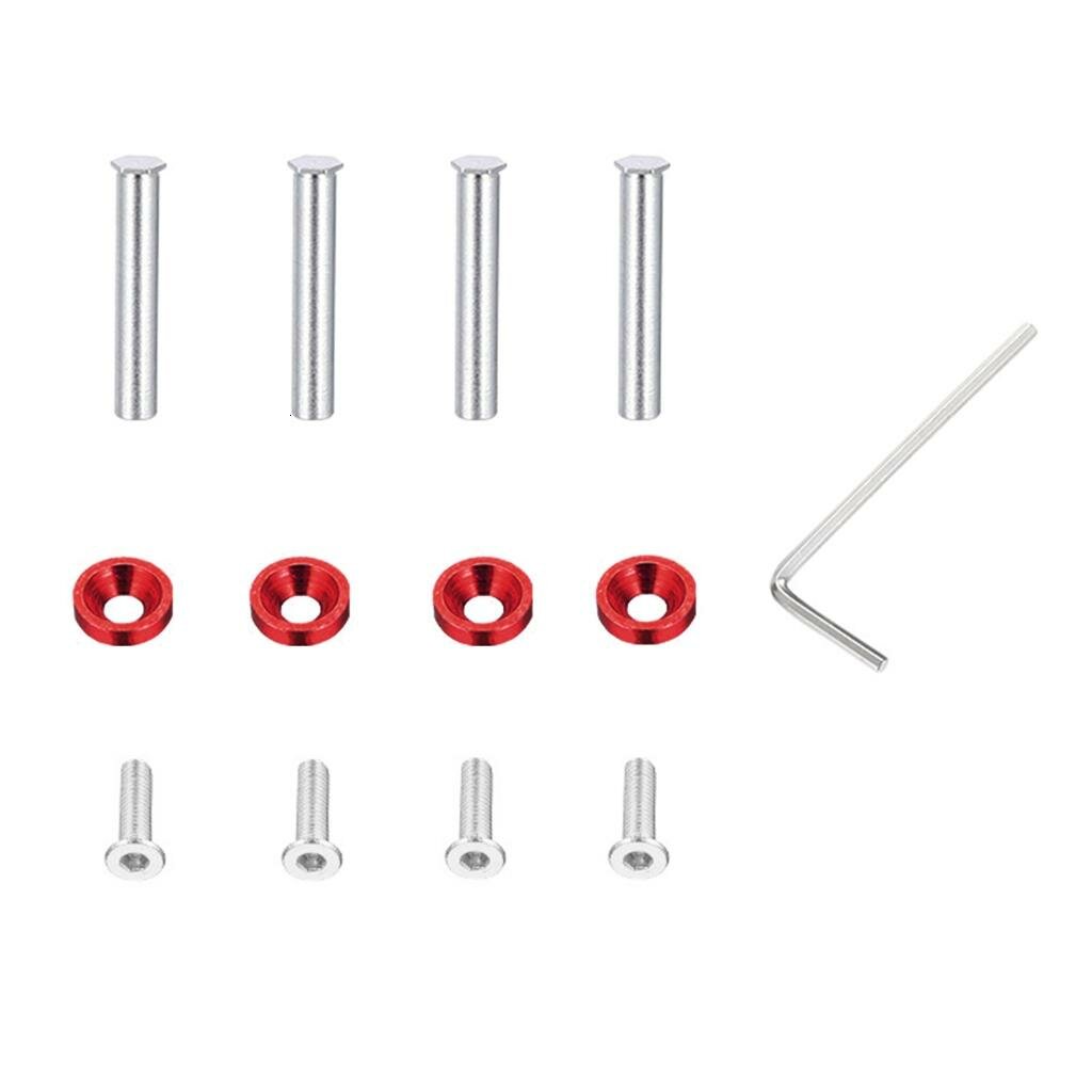 Комплект винтов и гаек для крепления вентиляторов в ПК, красный