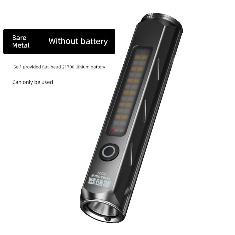 Фонарь 21700 с мощным светом, из алюминиевого сплава, с разъемом TYPE-C, магнитный, миниатюрный, дальнобойный,