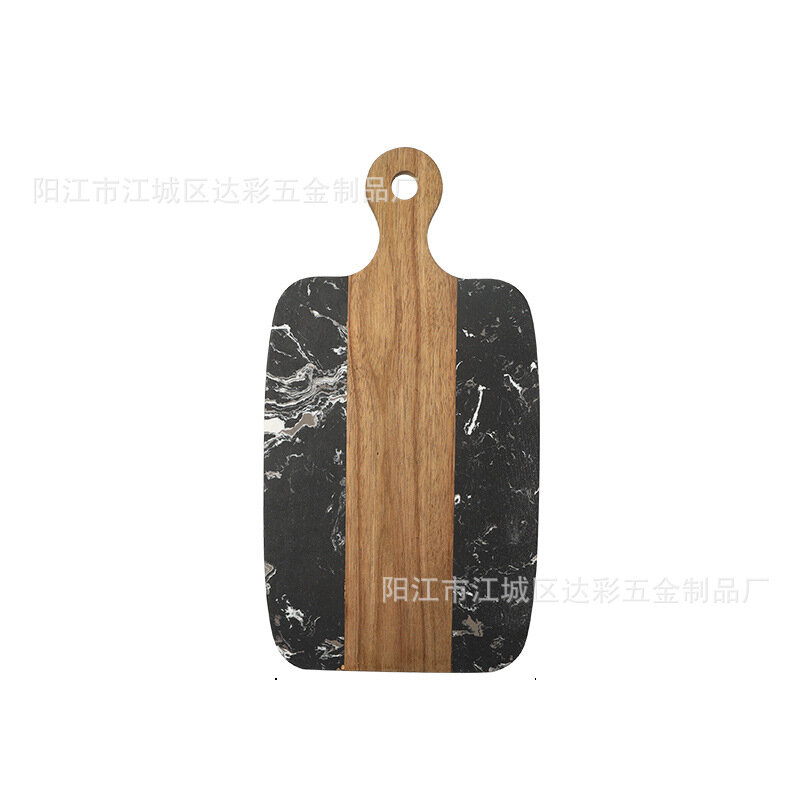 Разделочная доска из акации и искусственного мрамора, домашняя разделочная доска, разделочная доска из акации, доска для нарезки