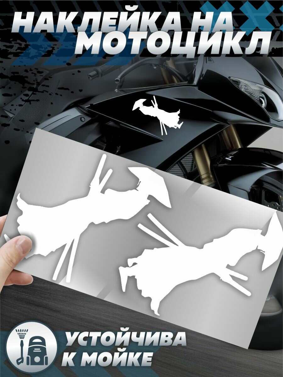 Наклейки на мотоцикл эндуро питбайк Самурай