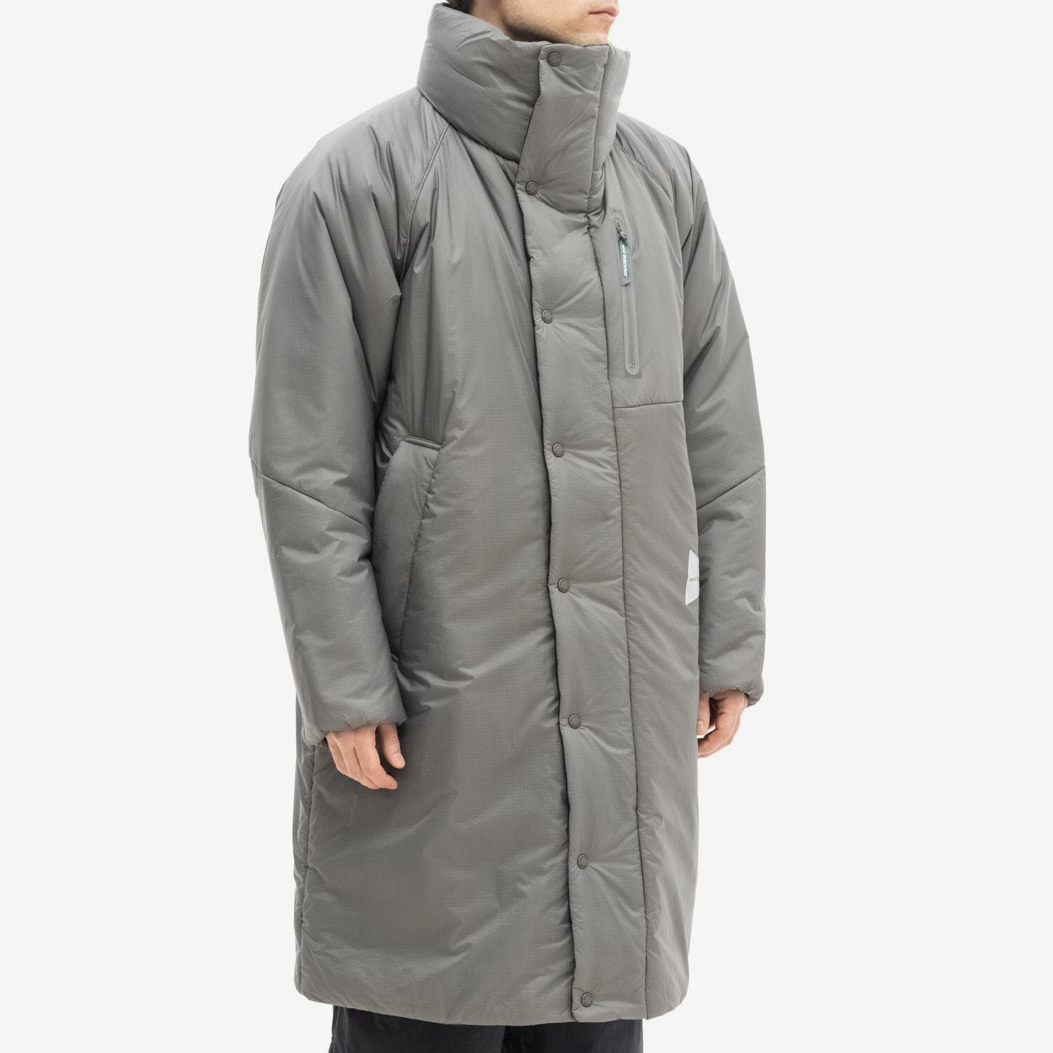 Пальто And Wander ПАЛЬТО AND WANDER RIPSTOP PRIMALOFT INSULATION COAT, размер S/M, gray — фото 1