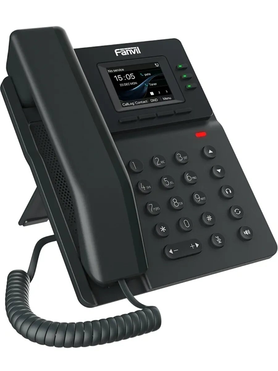 Телефон IP Fanvil V60W с дисплеем черный