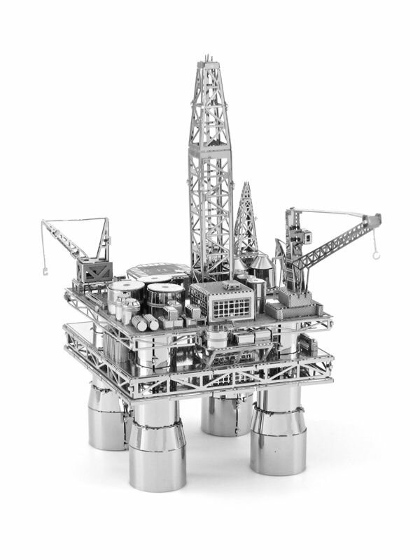 3D-модель-головоломка из металла для самостоятельной сборки буровая платформа, подходит для взрослых и детей