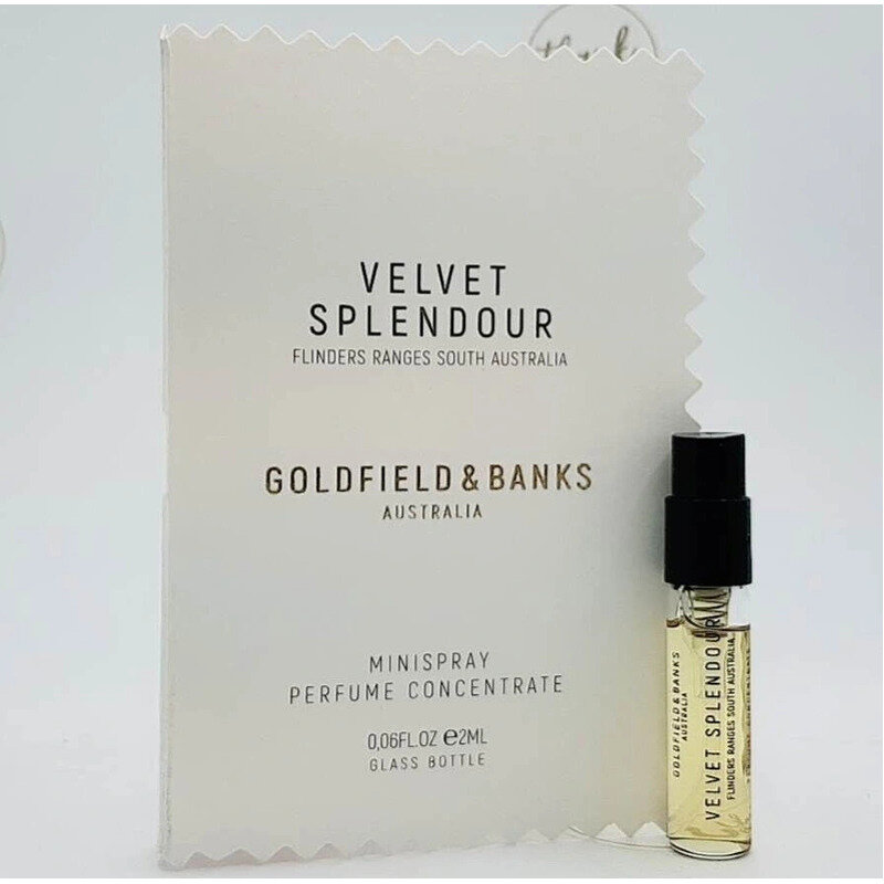 Духи Goldfield And Banks Velvet Splendour миниатюра 2 мл / Пробник духов Голдфилд Энд Бэнкс Бархатное Великолепие