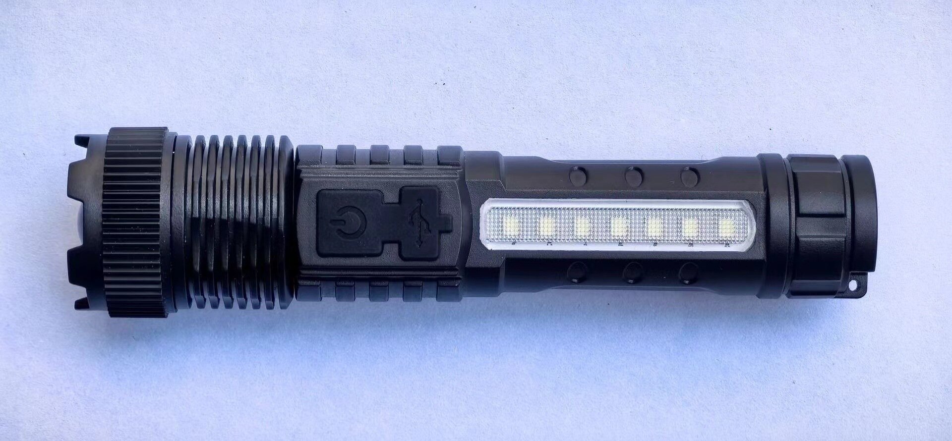 Фонарик дальнего действия, перезаряжаемый прожектор, белый лазер, ультра-яркий портативный боковой фонарь, ультра-яркий