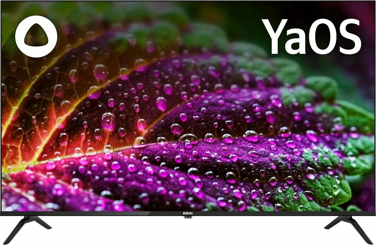 43" Телевизор BBK 43LEX-7236/FTS2C (B) FULL HD, черный, смарт ТВ, YaOS