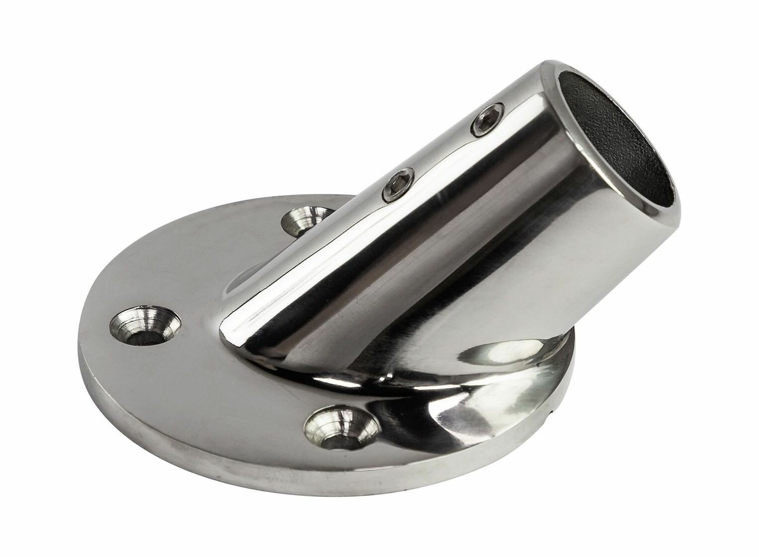 Основание стойки леера (25,4 мм), 45 град, круглое, Marine Rocket