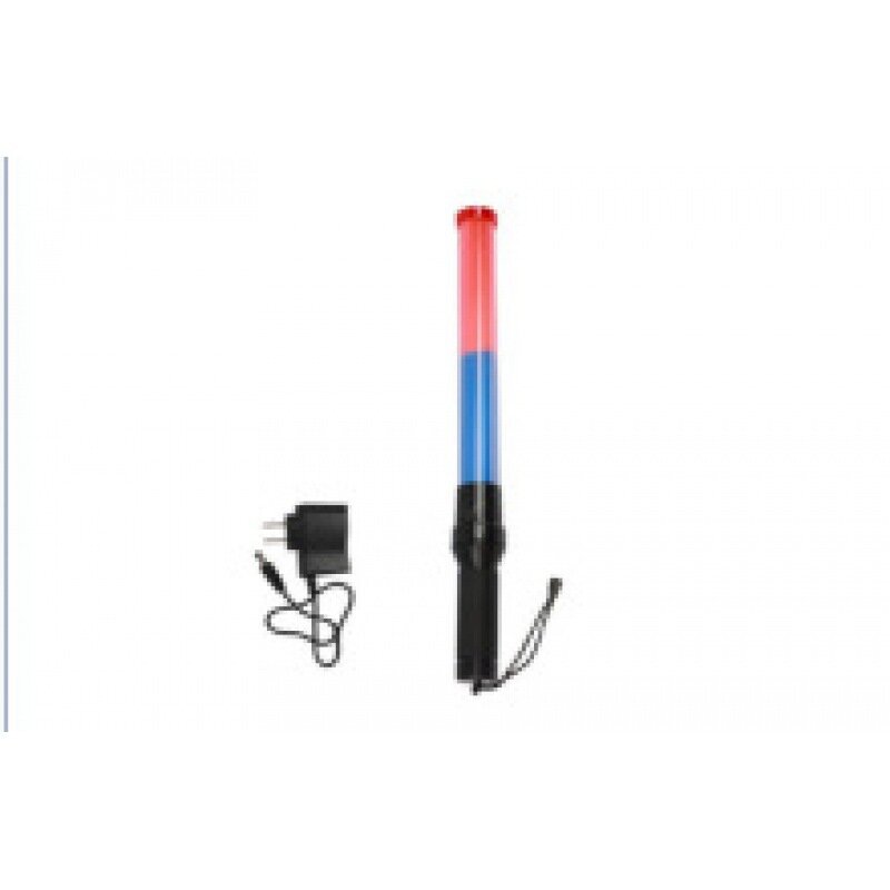 Деревянный жезл безопасности дорожного движения, ручной, красный и синий мигающий предупреждающий жезл, перезаряжаемый светодиодный индикатор, сигнальный жезл