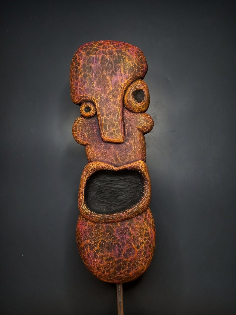 Настенная маска/панно деревянная на стену для дома и офиса / украшение настенное Африканская маска