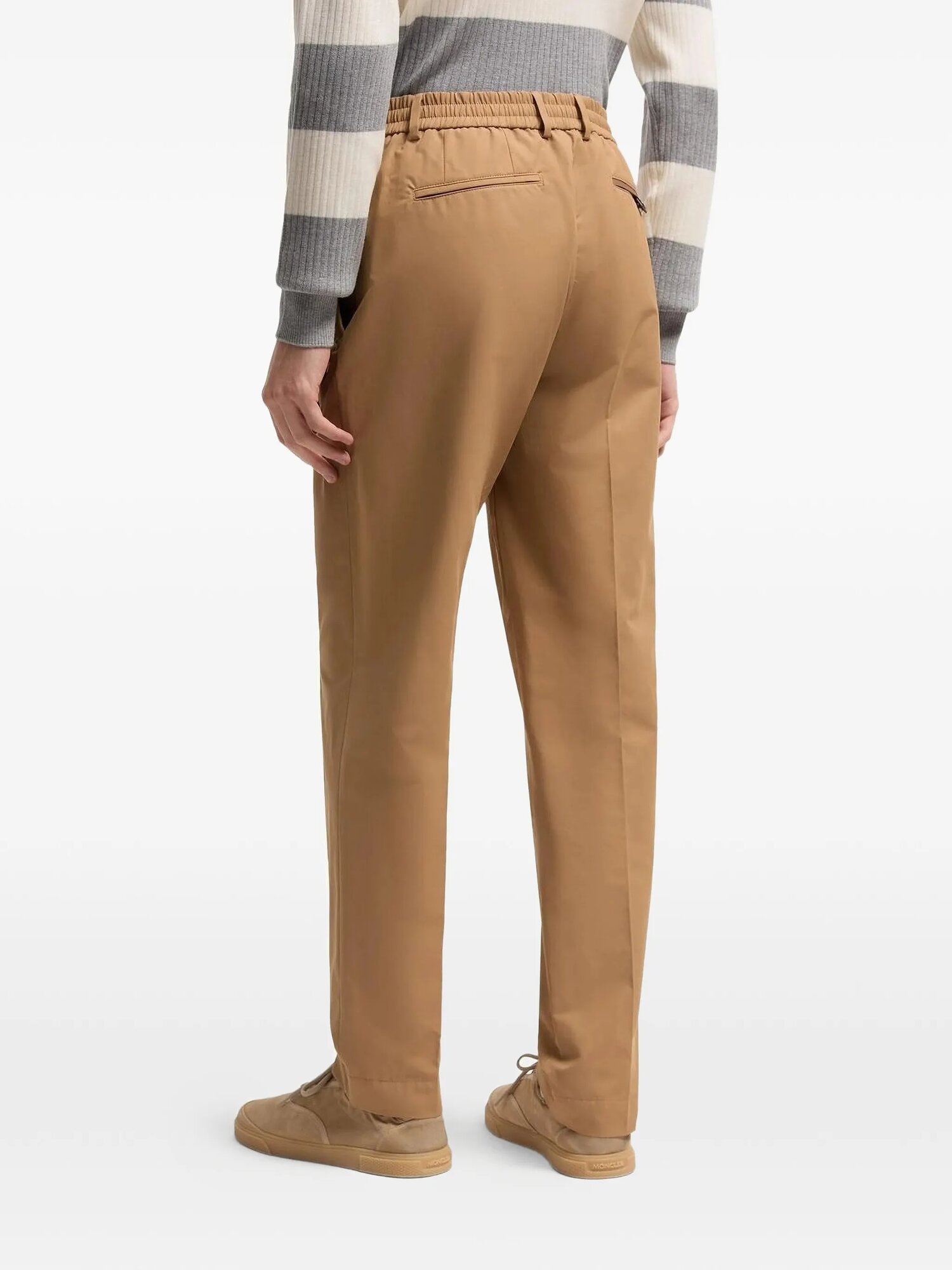 Брюки Moncler, размер 50, коричневый — фото 1